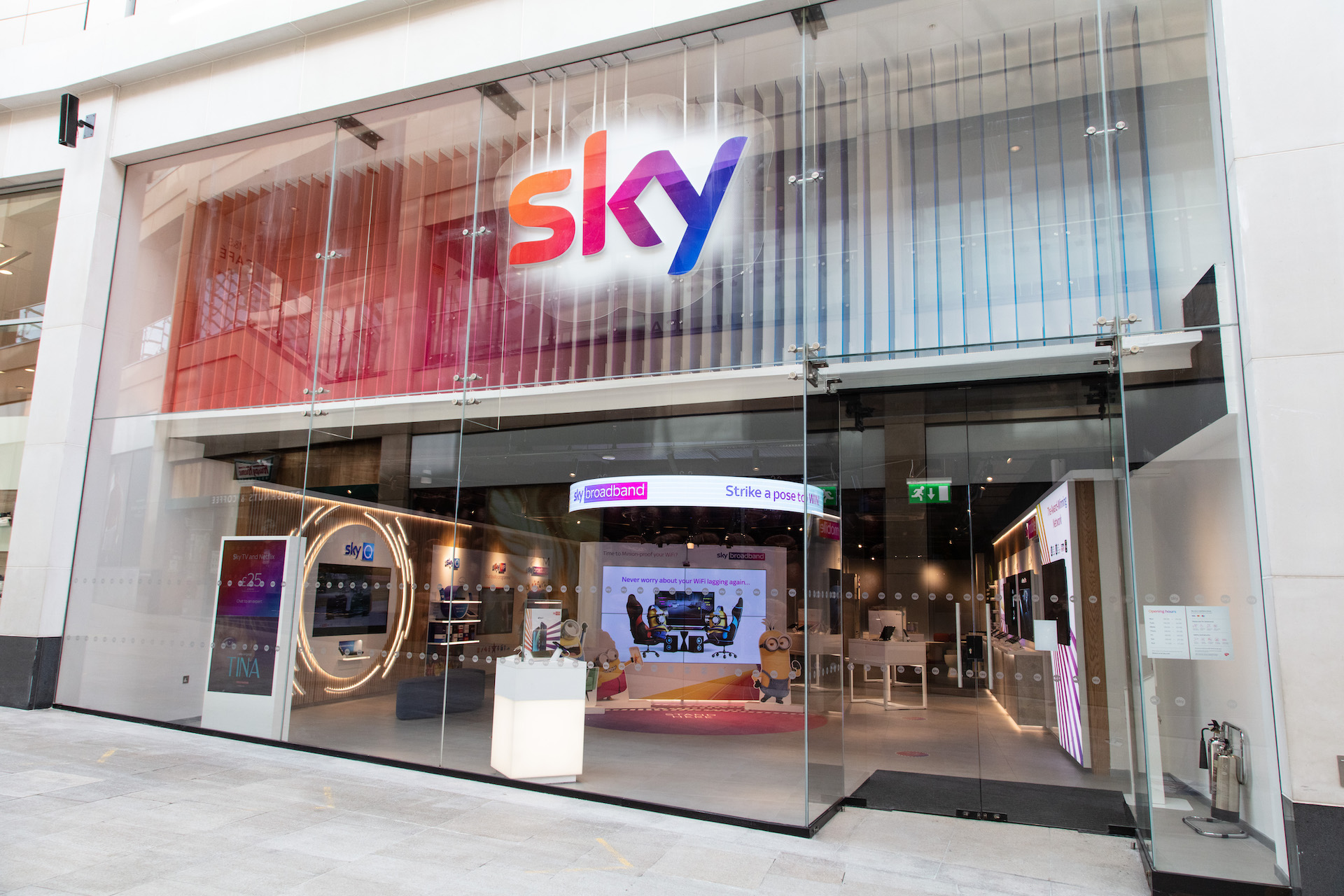 Sky opens largest shop to date at Trinity Leeds - Retail Focus Magazine ...