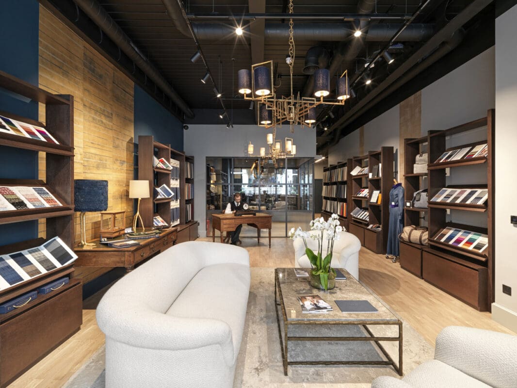 New contemporary Savile Row showroom for Holland and Sherry - Retail ...