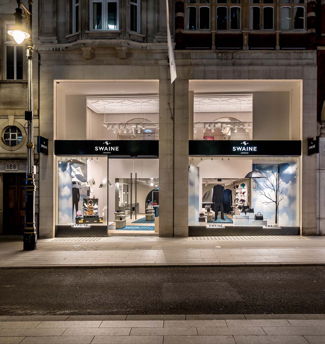 Surrealist inspired window displays mark the opening of Swaine's ...