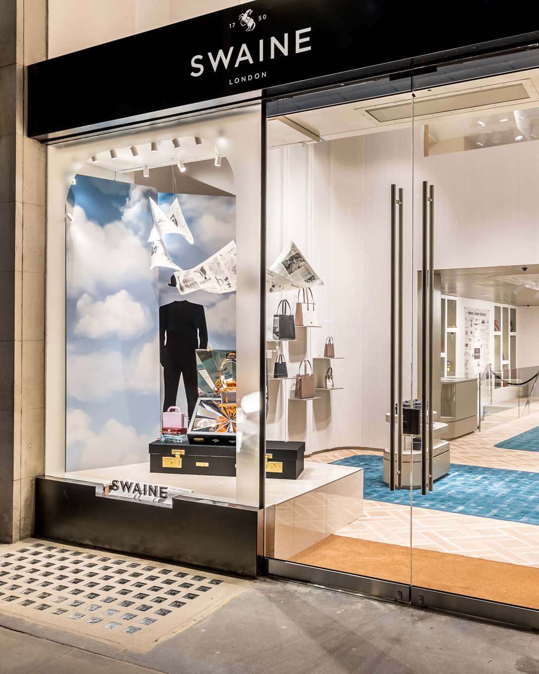 Surrealist inspired window displays mark the opening of Swaine's ...